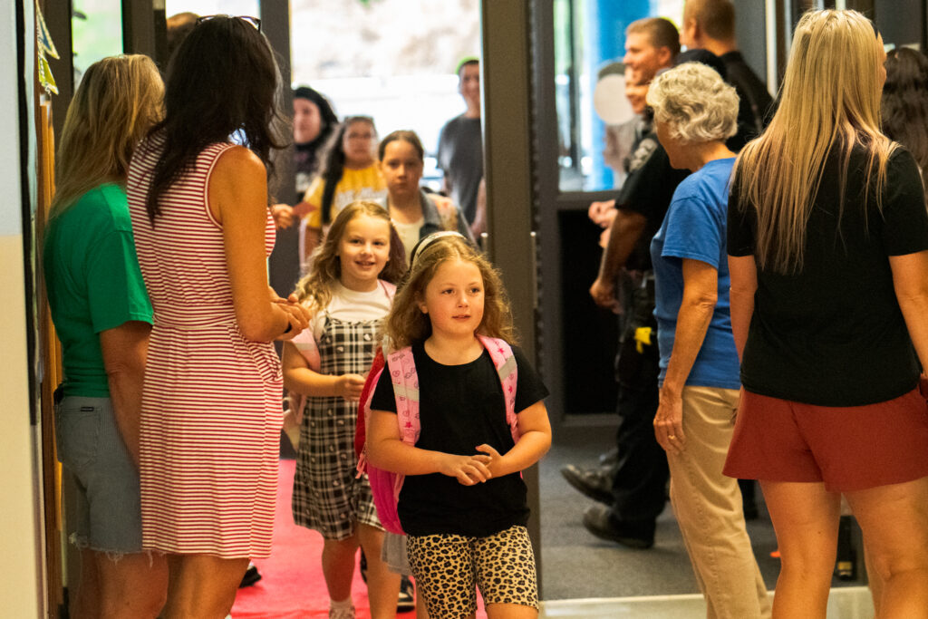 Gubser students walk the red carpet on the first day of school ...