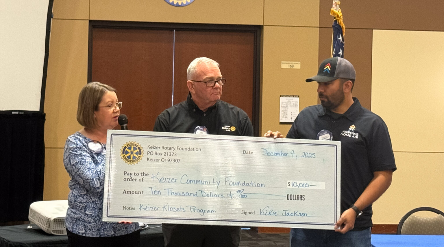 Rotary Foundation awards $10,000 to Keizer Kloset - Keizertimes